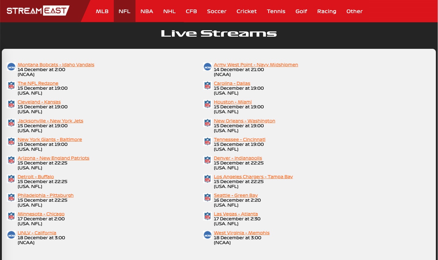 CrackStreams - Official Streams NBA, NFL, NFL, MMA, BOXING